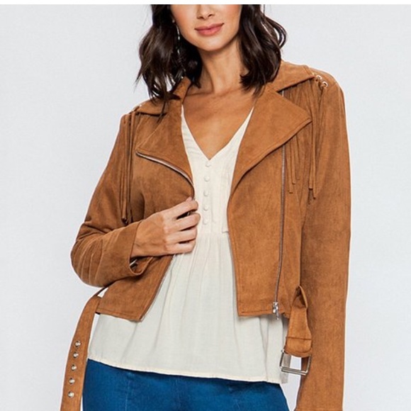 Flying Tomato | Jackets & Coats | Flying Tomato Faux Suede Fringe ...